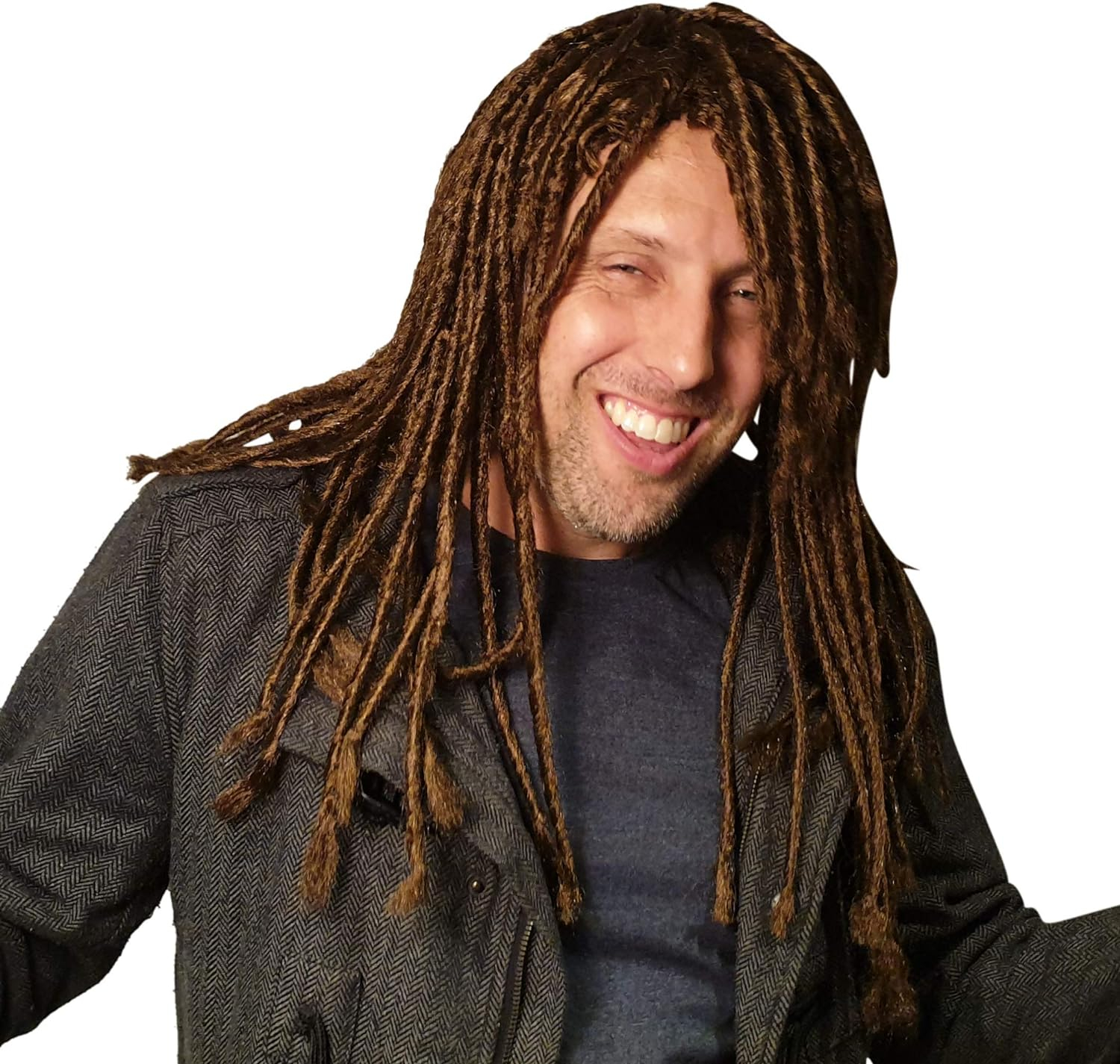 Dreadlock Braided Wig for Men Hippie Gangster Beach Bum Reggae Rasta ...